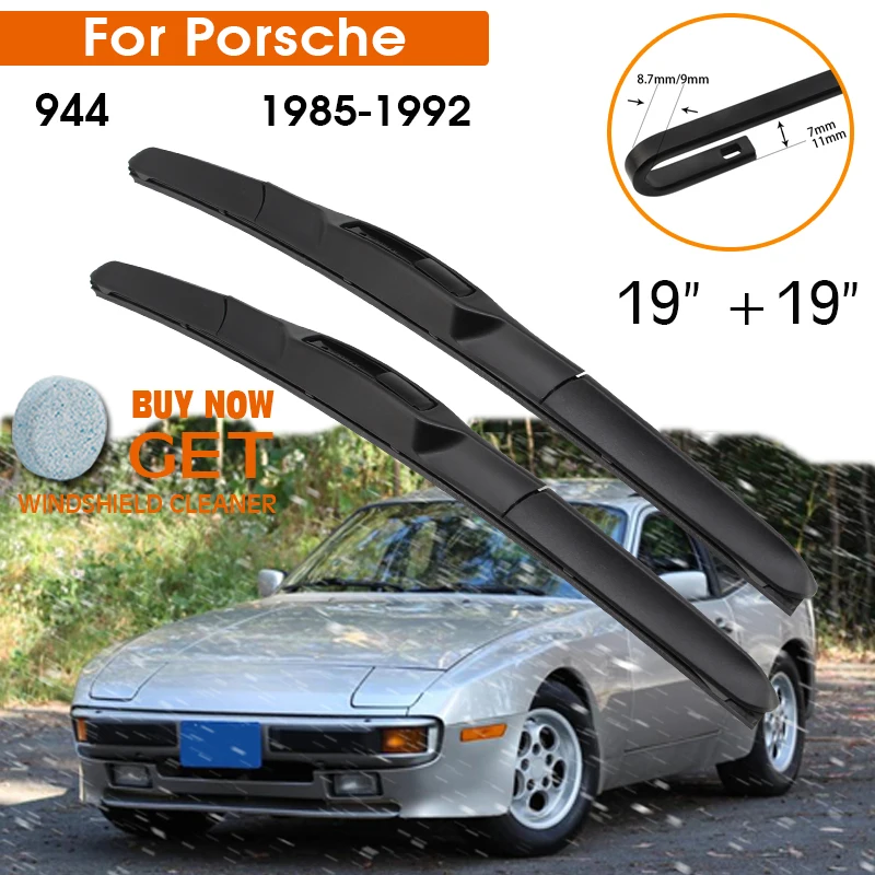 Car Wiper Blade For Porsche 944 1985-1992 Windshield Rubber Silicon ...