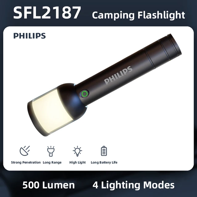 Philips SFL2187 Portable Flashlight & Camping Lamp 2 in 1 Design 4 ...