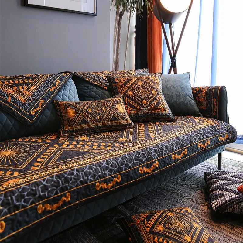 American-light-luxury-high-end-sofa-cushion-cover-dust-cover-non-slip ...