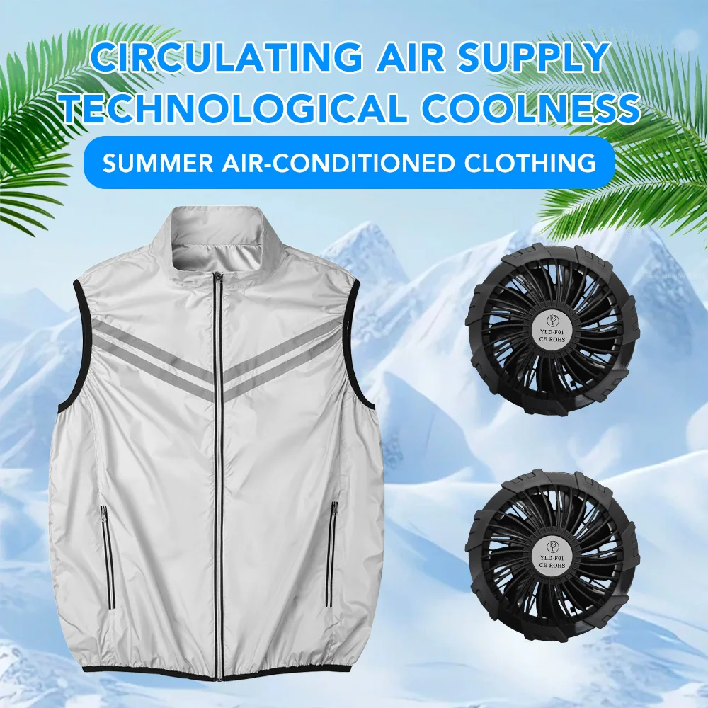 Summer Cooling Vest Fan Air Conditioning Clothes for Men Women ...