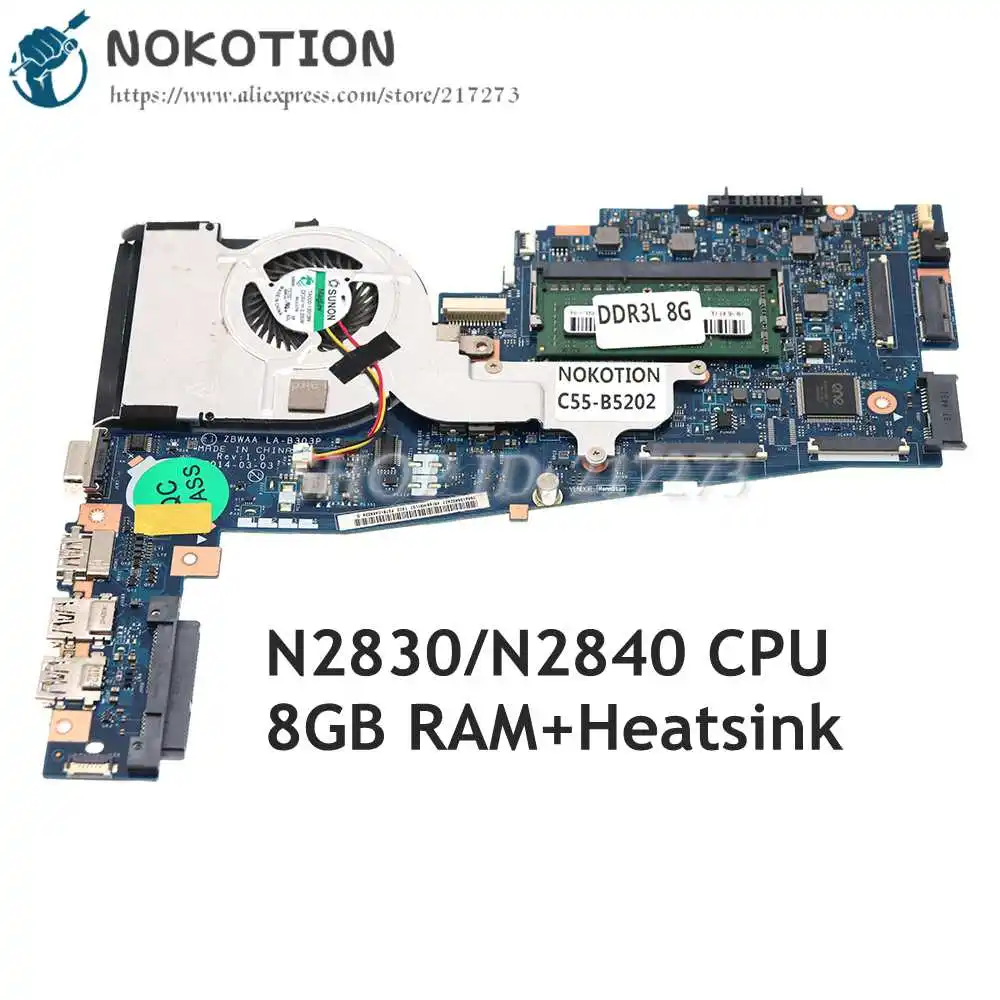 NOKOTION-K000891450-K000891180-ZBWAA-LA-B303P-For-TOSHIBA-C55-B5202-C55 ...