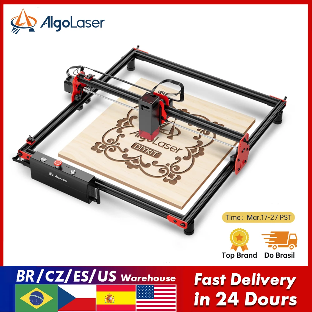 AlgoLaser 2W Laser Engraver Diy WIFI Machine Painted Dog Tag Paper ...