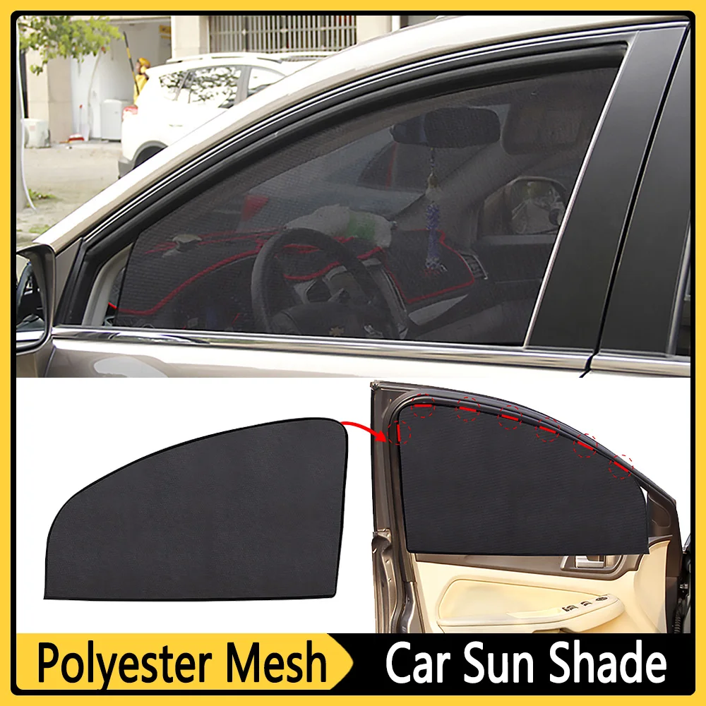 Black-Universal-Auto-Car-Side-Window-Sunshades-Curtain-Block-Sun-Heat ...