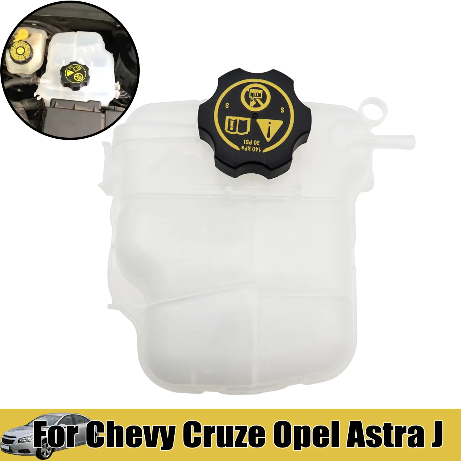 New Car Coolant Water Expansion Bottle Tank Engine For Chevrolet Cruze ...