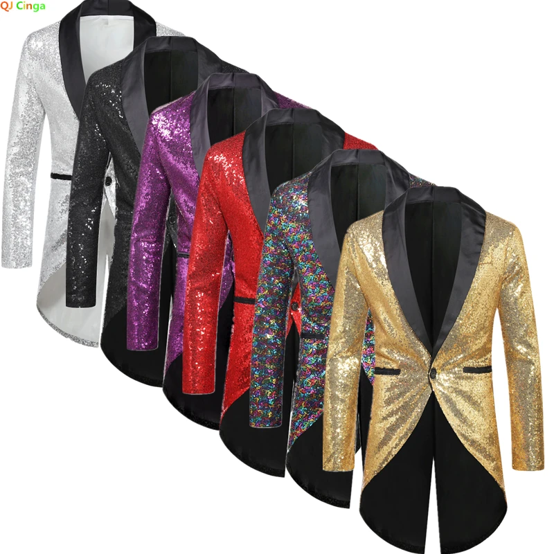 Gold-Sequin-Suit-Jacket-Men-s-Performance-Party-Dress-Coats-Red-Silver ...