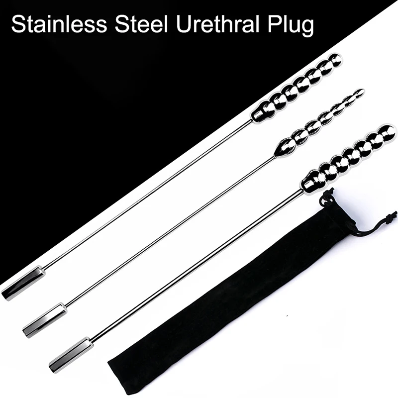 Stainless Steel Urethral Plug Anal Stimulator Dilator Penis Plugs ...