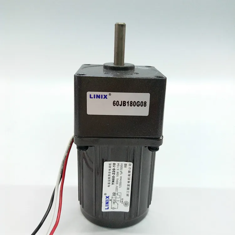 LINIX-Motor-reductor-de-engranajes-YN60-220-10-60JB180G08-tipo-de ...