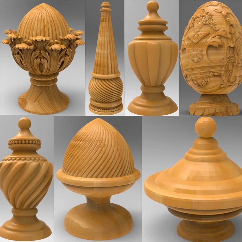 7pcs-3D-STL-Model-Columns-head-for-CNC-Router-Engraver-Carving-Aspire ...