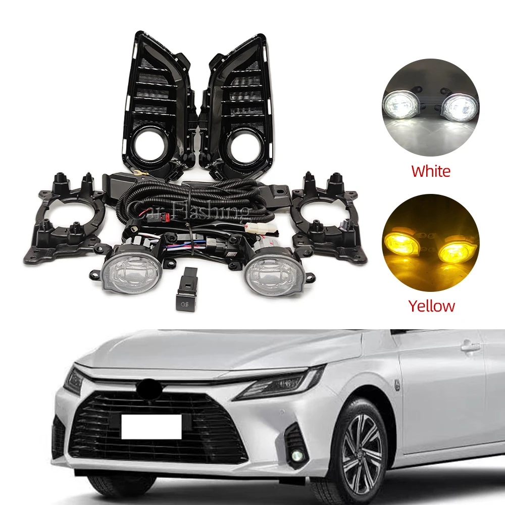 Car-LED-Front-Bumper-Fog-light-For-Toyota-Yaris-Ativ-2022-2023-fog-lamp ...