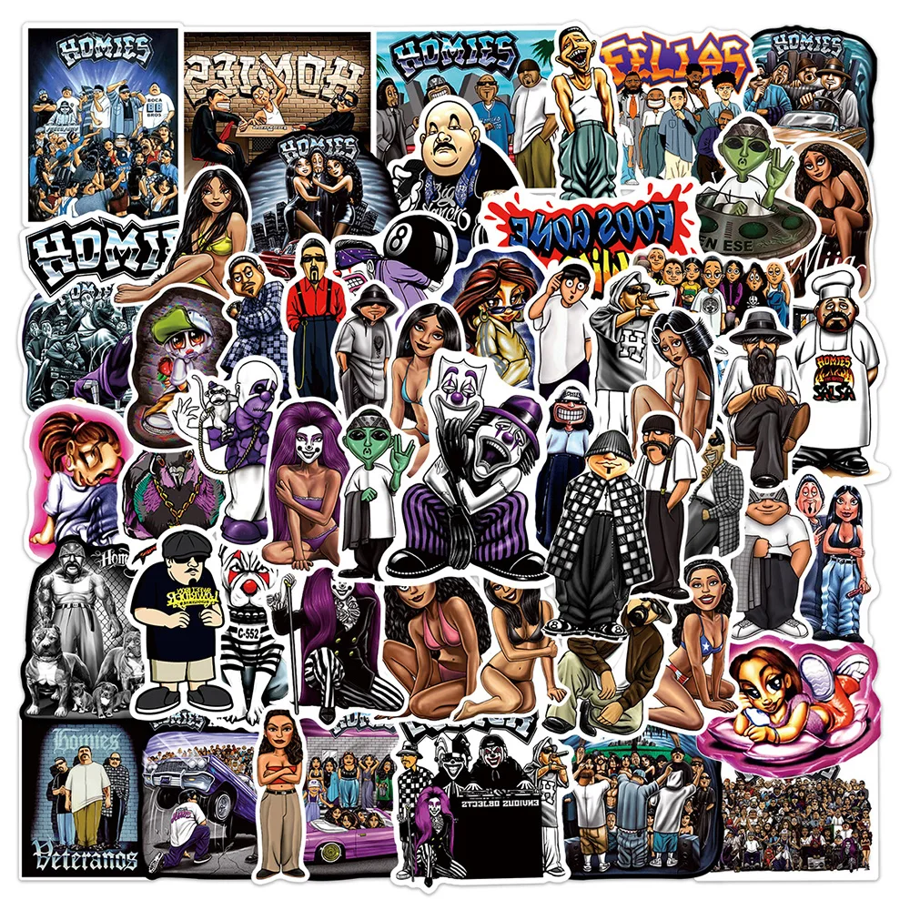 Homies Toys - 10/30/50/100pcs Cartoon Sticker Diy Phone Laptop Luggage ...