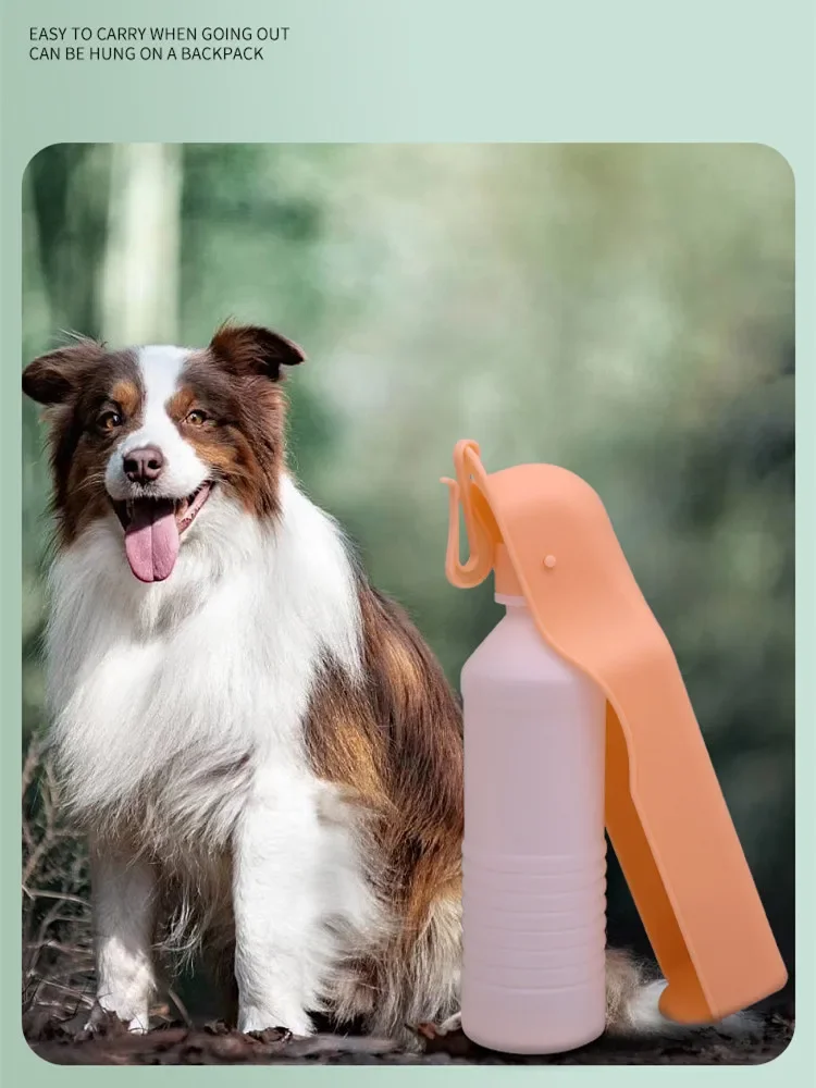 Outdoor-Dog-Water-Bottle-for-Walking-Folding-Drinker-500ML-Pets-Travel ...