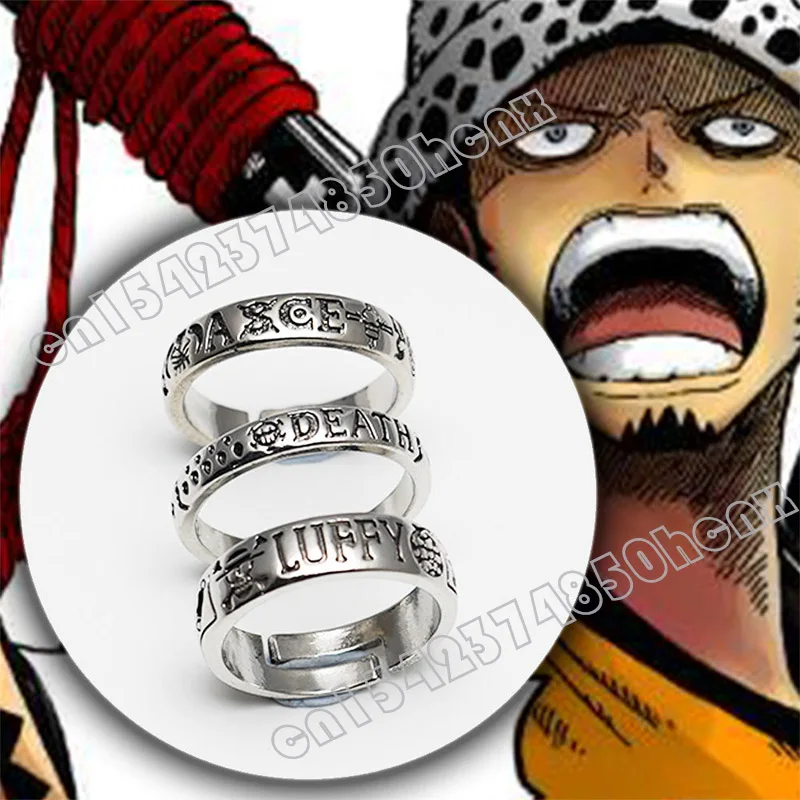 Anime-One-piece-Luffy-Ring-Ace-Zoro-Stainless-Steel-Rings-for-Men-Straw ...