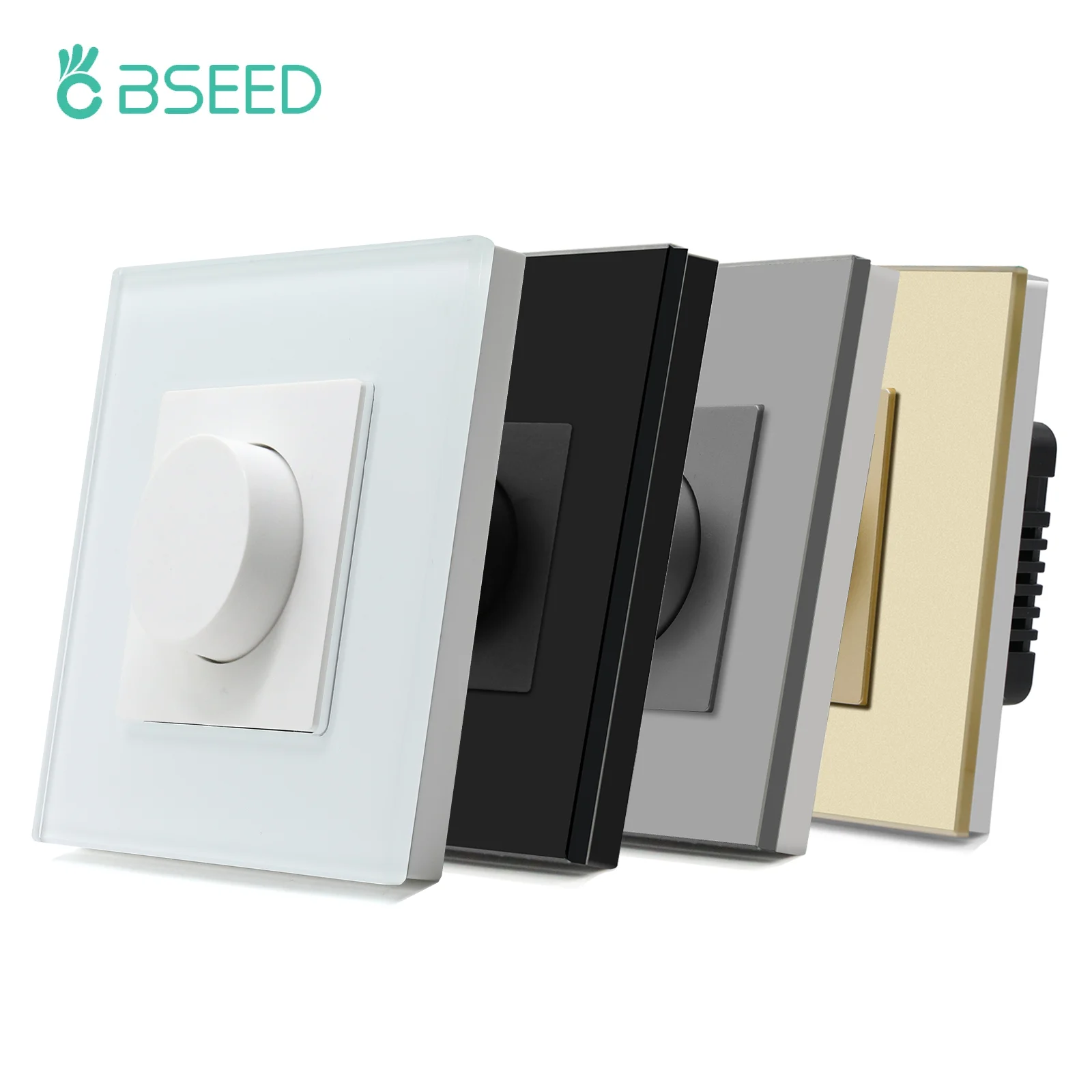 BSEED-Wall-Dimmer-Switch-Mechanical-Rotary-Knob-Light-Switch-Dimmable ...