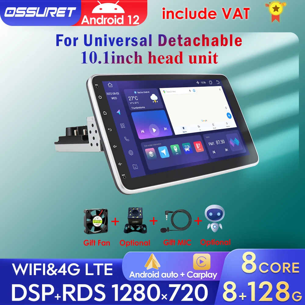 Ai Carplay Android 10 Car Radio Stereo Video Multimedia Player Gps Navi ...