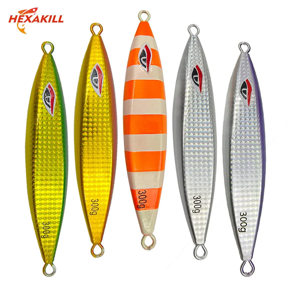 Sea Fishing Metal Jig Lure Deep sea boat fishing Vertical Jigging Slow ...