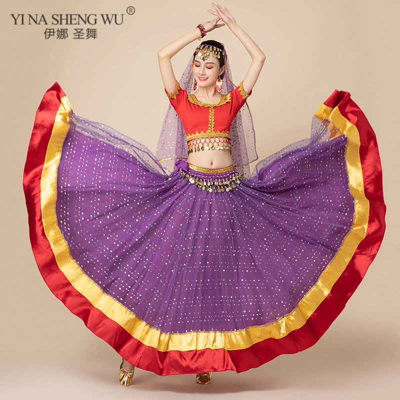 Indian-Dance-Bollywood-Belly-Dance-Costumes-Large-Swing-Skirt-Group ...