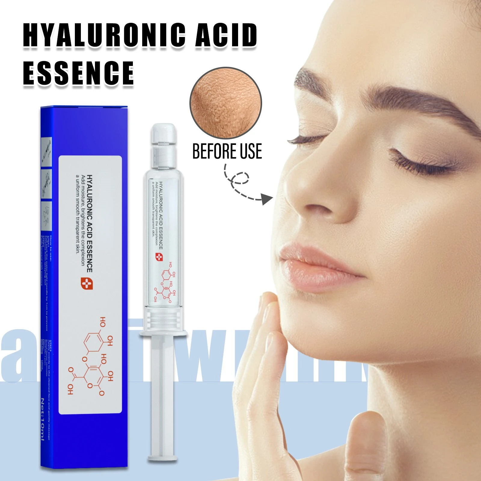 Suero-facial-de-cido-hialur-nico-esencia-que-reduce-los-poros-Aceite-hidratante-Control-de ...
