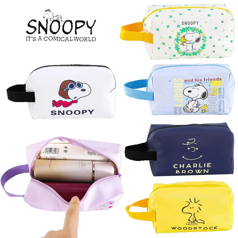 Snoopy-Makeup-Bag-Cute-for-Women-Zipper-Large-Solid-Color-Cosmetic-Bag ...