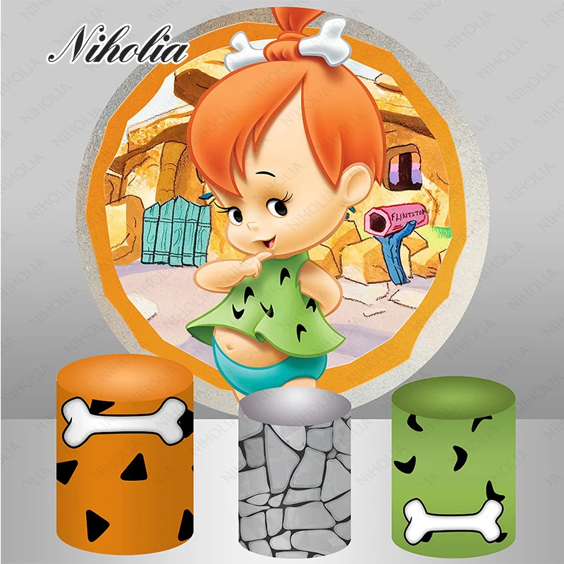 Niholia-Flintstones-Girl-Photography-Backdrop-For-Birthday-Primitive ...