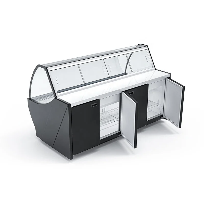 Single Temperature Deli Display Cabinet Refrigeration Equipment Meat ...