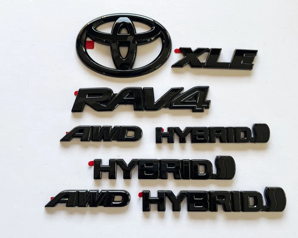 In-2019-2023-for-Toyota-RAV4-XLE-AWD-mixed-matte-black-is-OUT-EMBLEM ...
