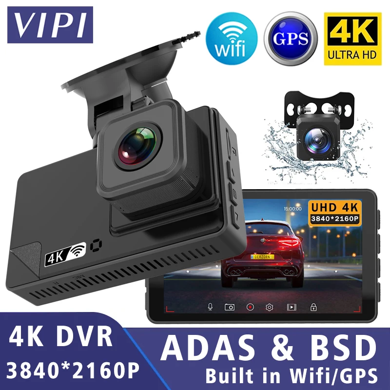 ADAS-Car-DVR-4K-2160P-1080P-WIFI-GPS-BSD-Dual-Lens-Mini-Dash-Cam-Camera ...