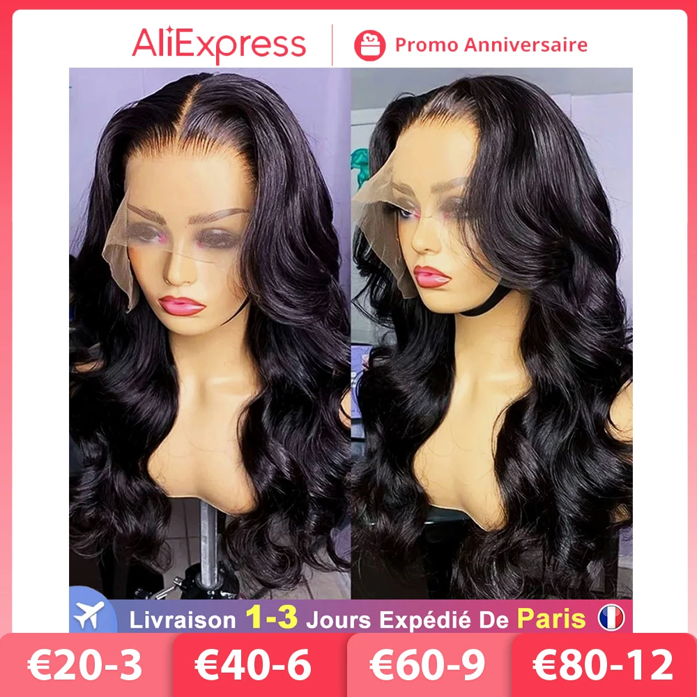 Closure Wig Human Hair Wigs Pre Plucked - Body Wave Wig 13x4 Lace ...
