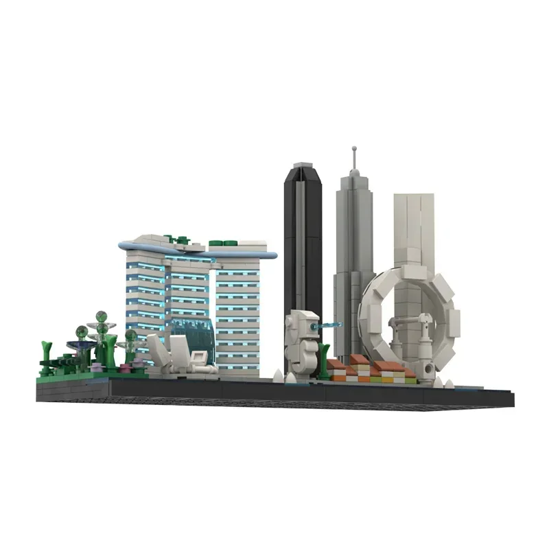 504PCS-MOC-Skyline-City-Building-Series-Building-Blocks-Assembled ...