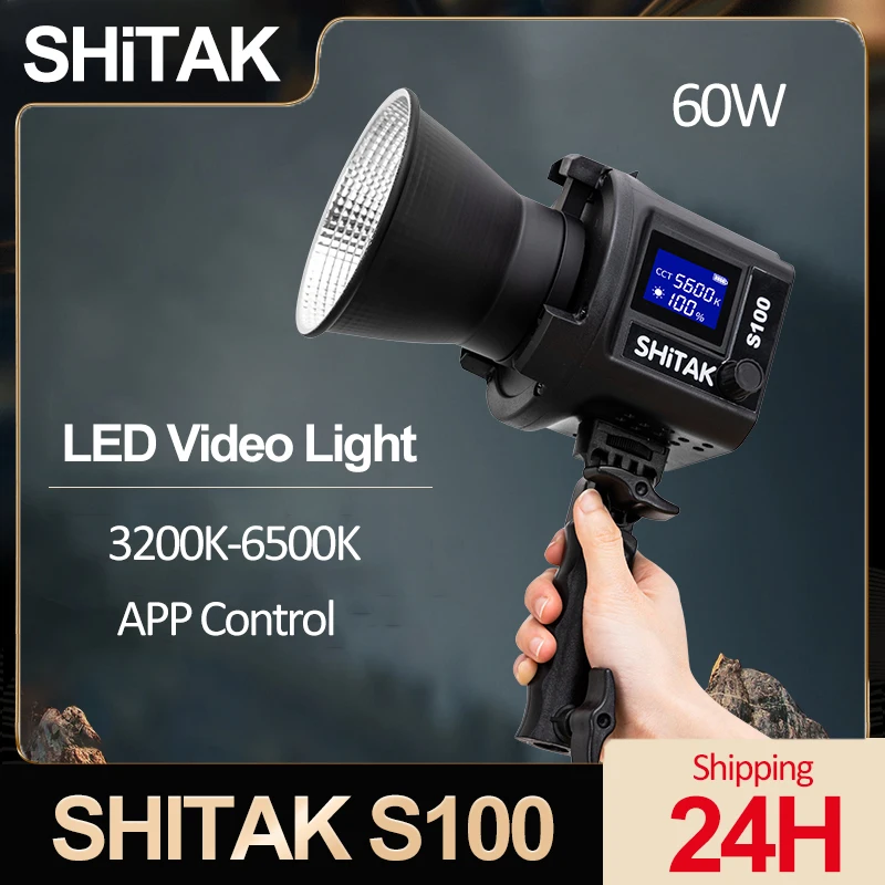 SHiTAK S100 LED Video Light 3200-6500k Studio Photo Lamp Ultra Light ...