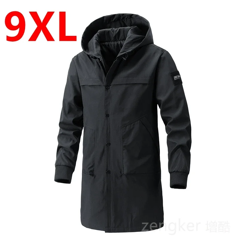Extra-large-men-jacket-Plus-size-mid-length-windbreaker-new-for-fall ...
