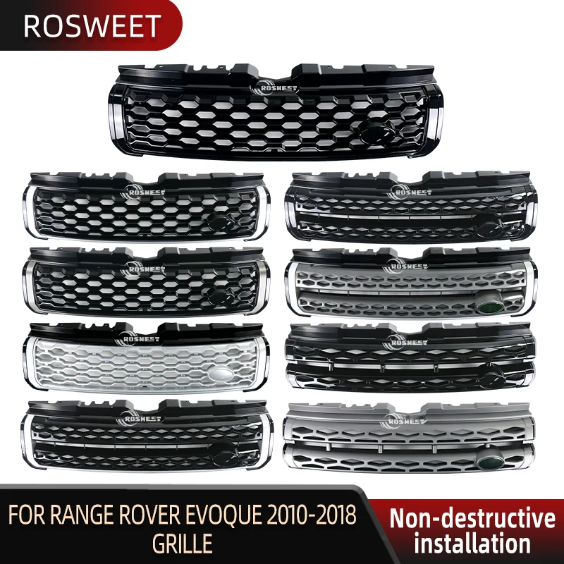 Car Racing Grills For Land Rover Range Rover Evoque 2010 2011 2012 2013 ...
