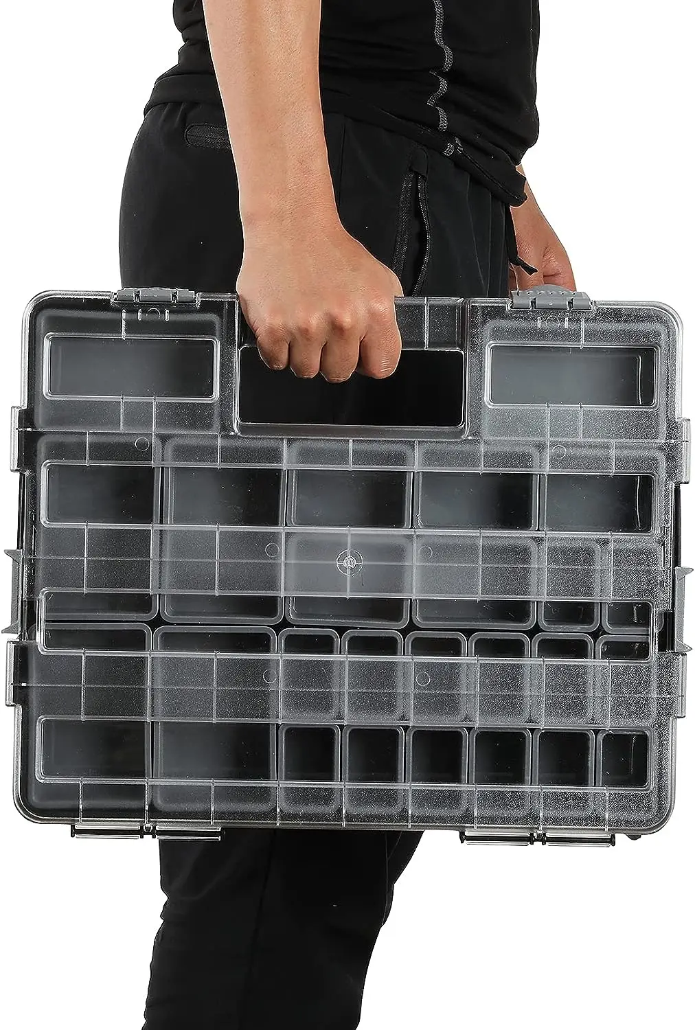 ABS-Plastic-Portable-Parts-Box-Multi-grid-Tool-box-Screw-Organizer ...