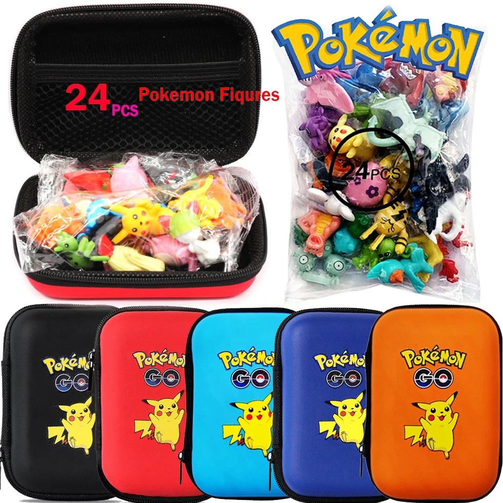 Pokemon Figuras Toy Set 24pcs 1 Saco 2 3cm Em Massa Anime Mini Boneca ...