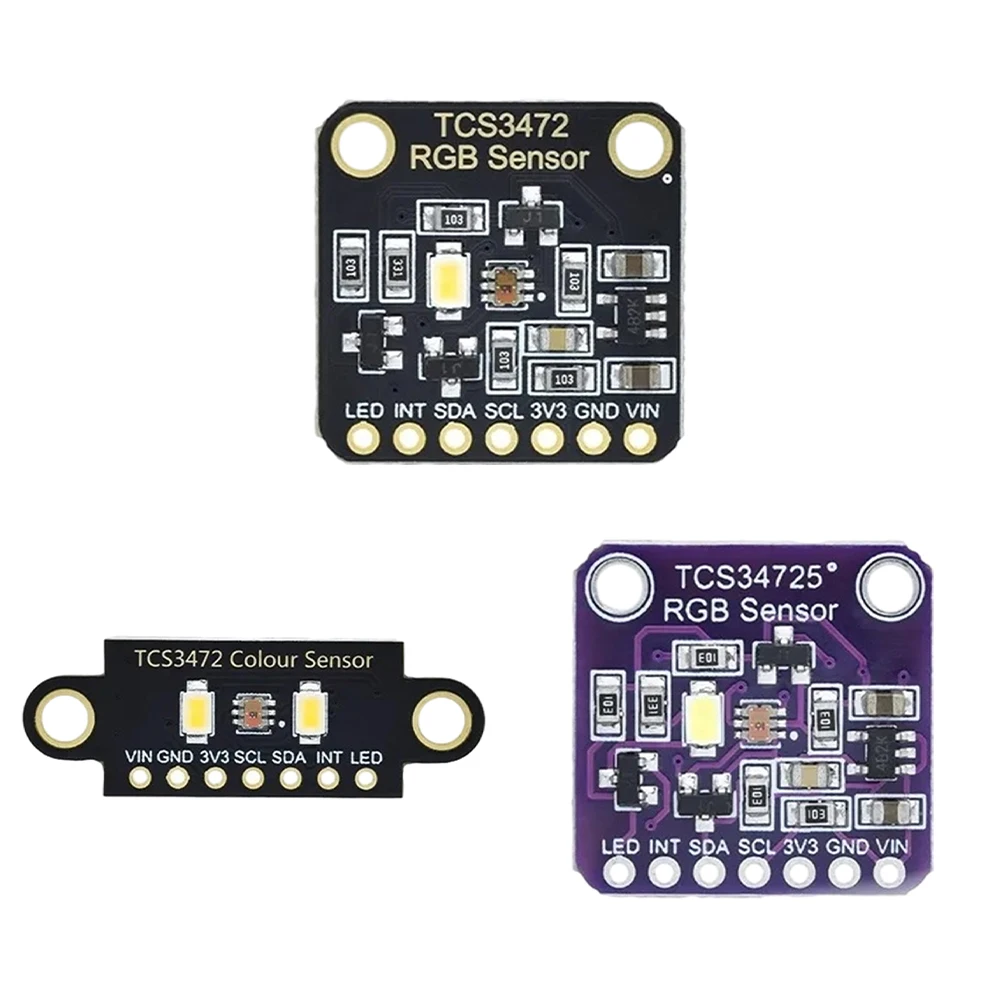 TCS34725-RGB-Color-Sensing-Module-Color-Sensor-Recognition-Module-3-3V-5V-Color-Detector-Sensor ...