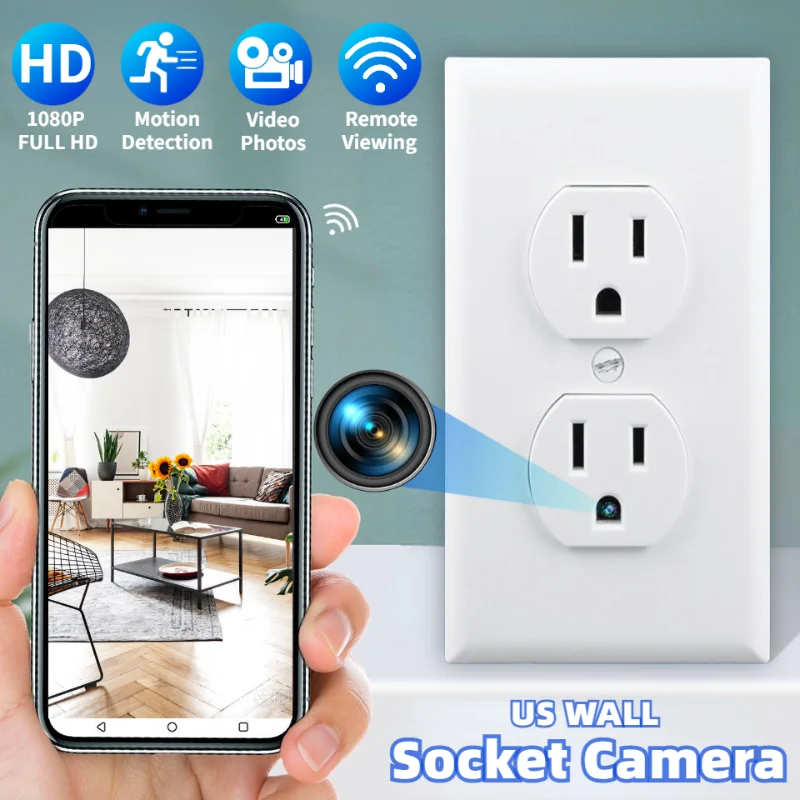 1080P-Full-HD-WIFI-Mini-Camera-US-Wall-Socket-Camera-Motion-Detection ...