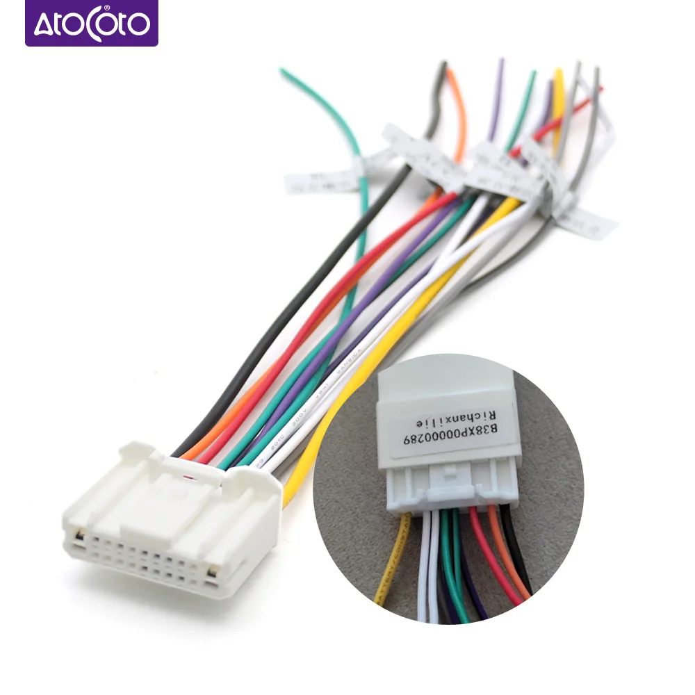 Car 20 Pin ISO Stereo AUDIO Wiring Harness Cable Adapter Plug Connector ...