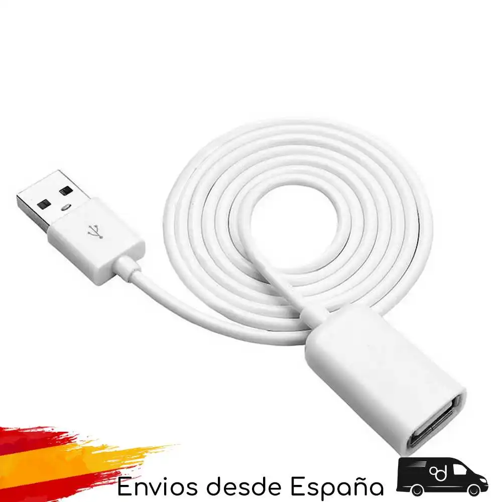 OcioDual Cable Alargador Prolongador USB 2,0, Macho Hembra, Ordenador ...