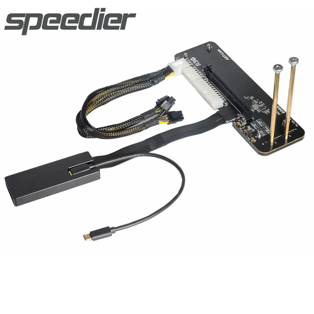 New-PCIe3-0-x16-To-TB3-Extension-Cable-Stand-Bracket-PCI-e-Riser-Cable ...