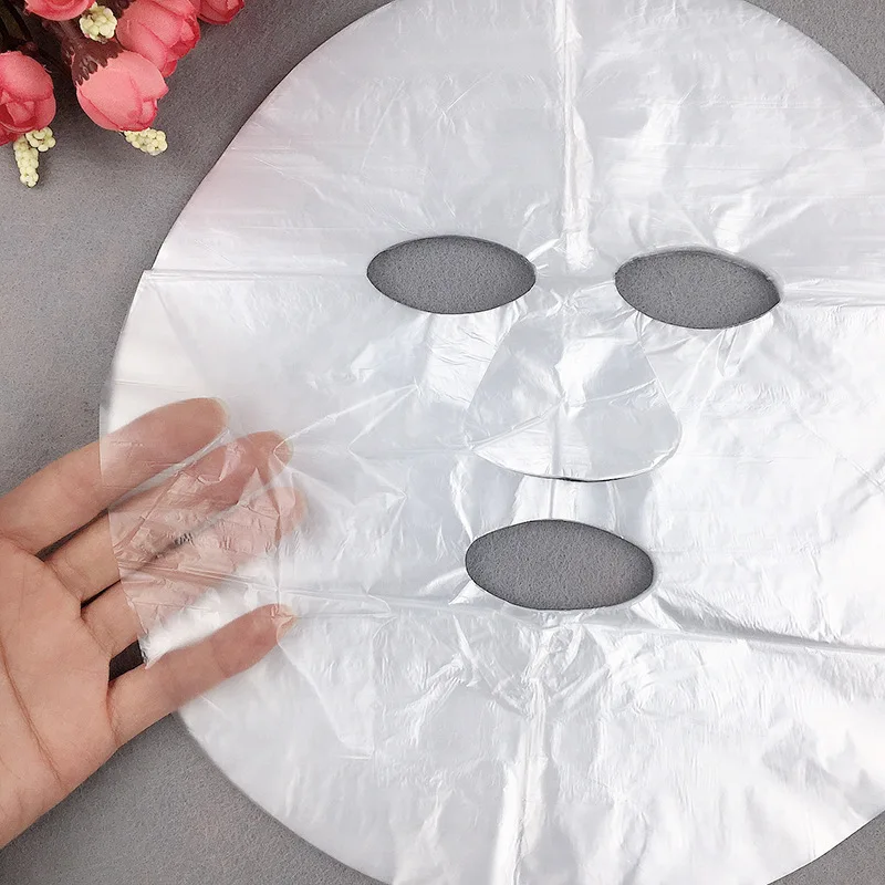 Disposable-Face-Plastic-Film-Full-Face-Cleaner-Mask-Neck-Stickers-Paper ...