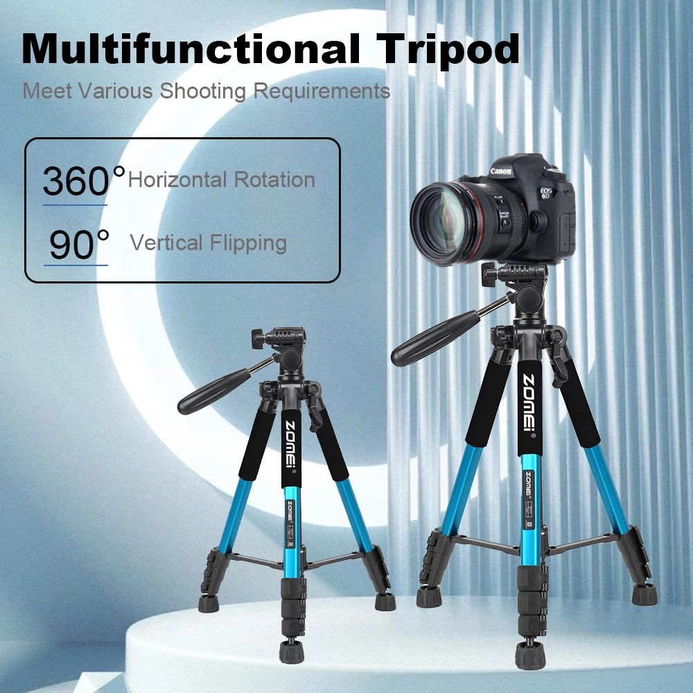 Zomei-140cm-55in-Height-Heavy-Duty-Camera-Tripod-Stand-Tr-pode-Portable-Professional-Aluminum ...