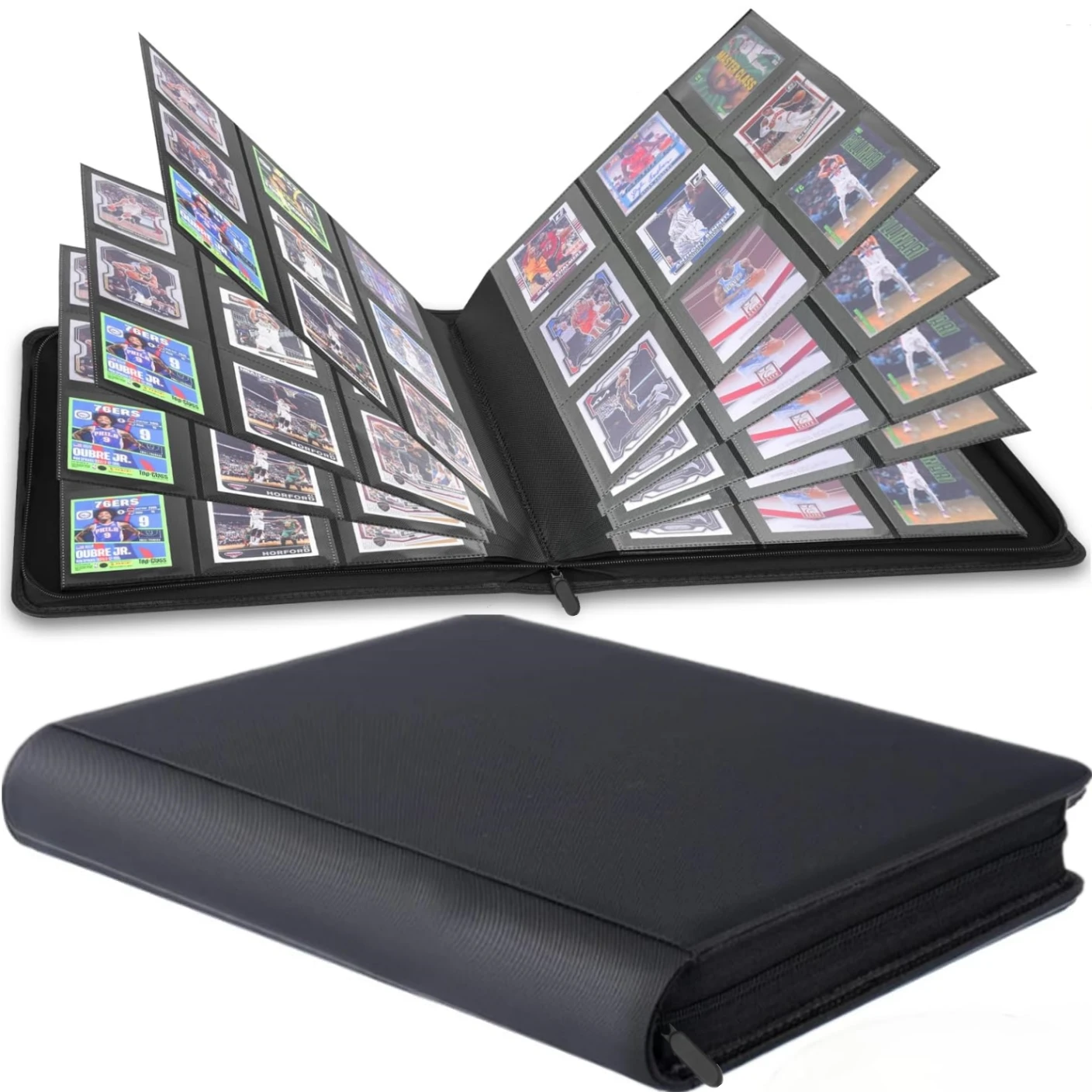 Toploader Binder 9 Pocket for 252 Cards Storage Card Folders Collection ...