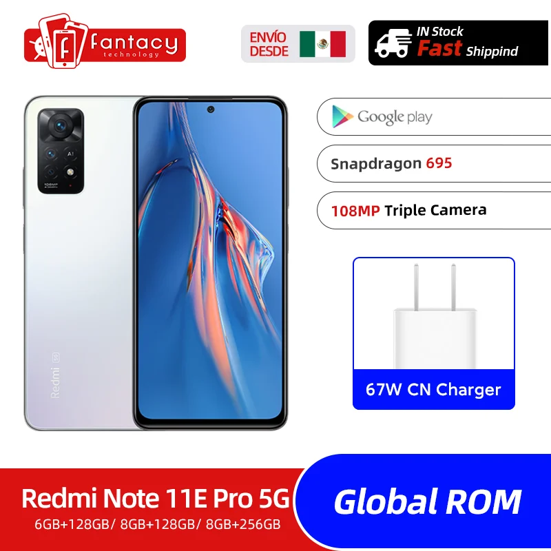 Global Rom Xiaomi Redmi Note 11 E Pro 5G Note 11E Pro Snapdragon 695 ...