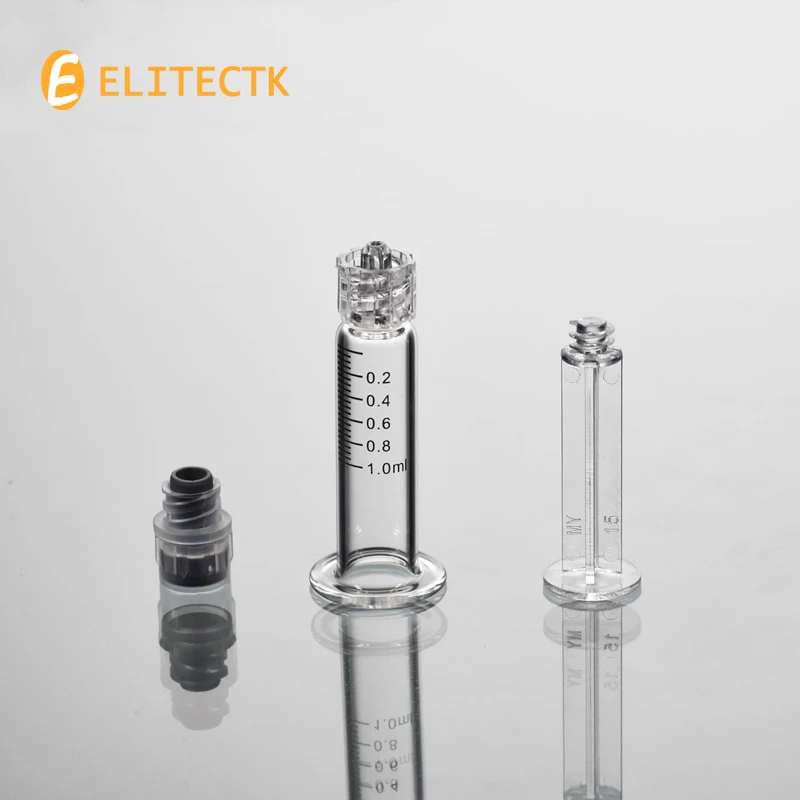 1pc Glass Syringe Borosilicate Glass Prefillable Syringe 1ml/2.5ml ...