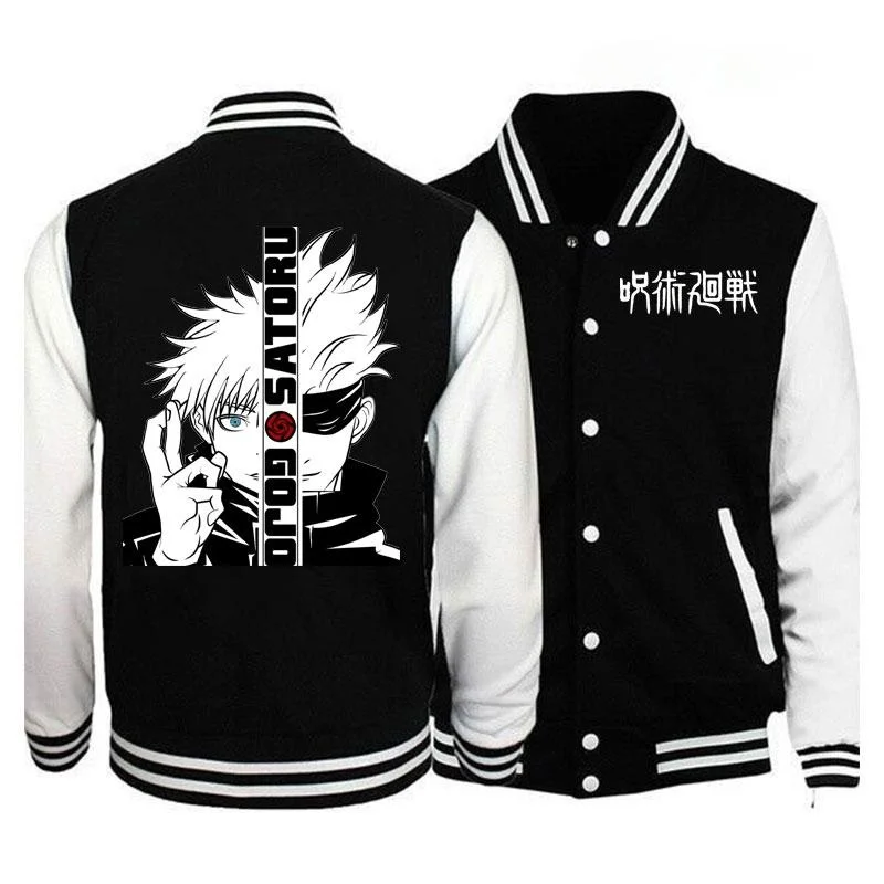 New-Jujutsu-Kaisen-Gojo-Satoru-Baseball-Jacket-Men-Women-Fashion-Anime ...