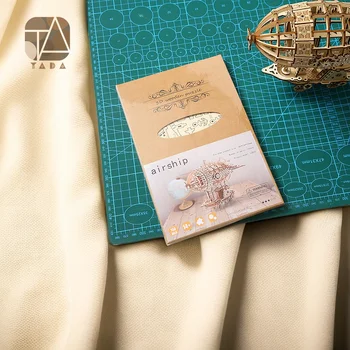 Tada Creative Airship Model DIY 3D Wooden Puzzle Building Block Kits Assembly Toy Birthday Gift ...