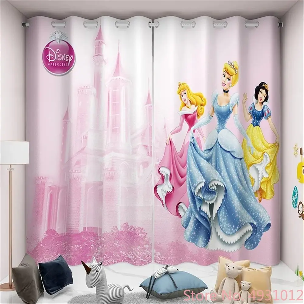 Disney Princess Blackout Curtains for Living Room Window Drapes for ...