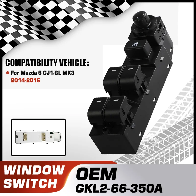 For Mazda 6 MK3 2014 2015 2016 Car Electric Power Master Window Switch ...