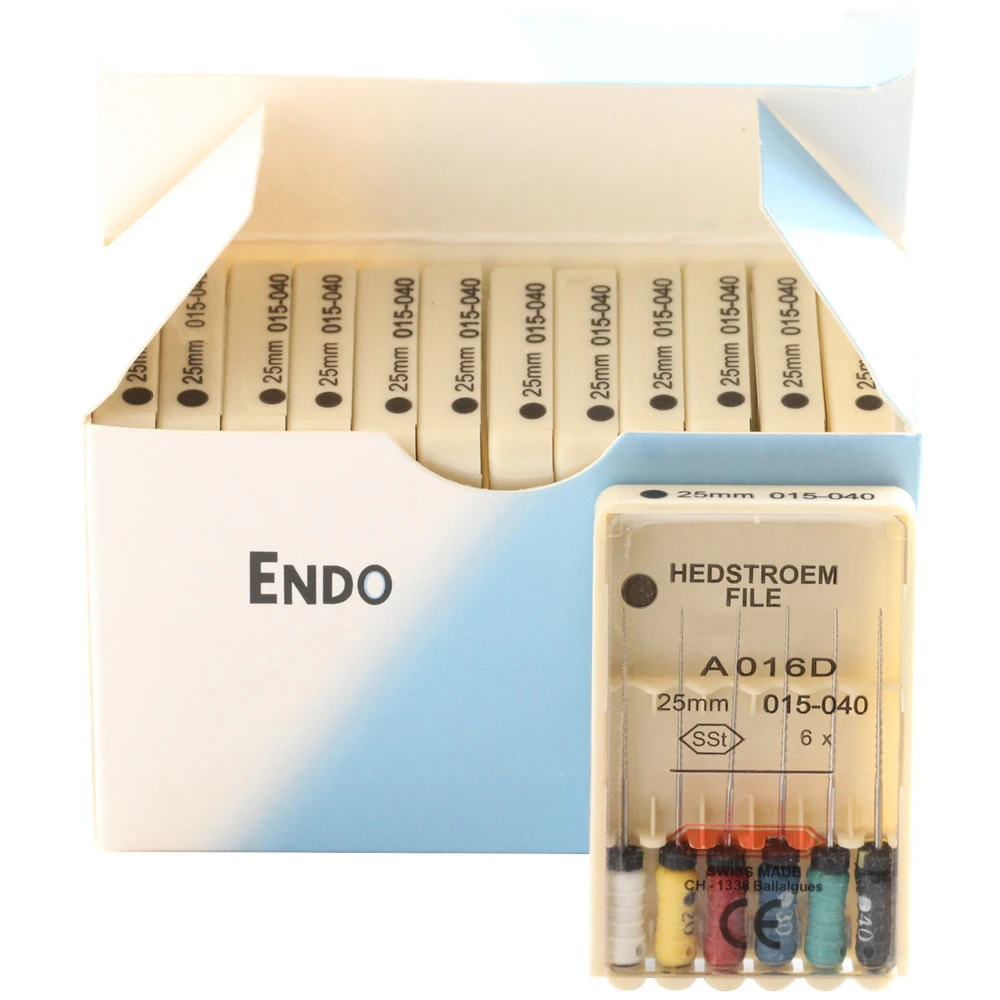 10 Packs Dental Hedsrtoem File 21/25/31mm Finger Spreader Root Canal ...