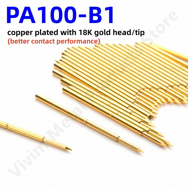 20-100PCS-PA100-B1-Spring-Test-Probe-PA100-B-Test-Pin-Test-Tool-33-35mm ...