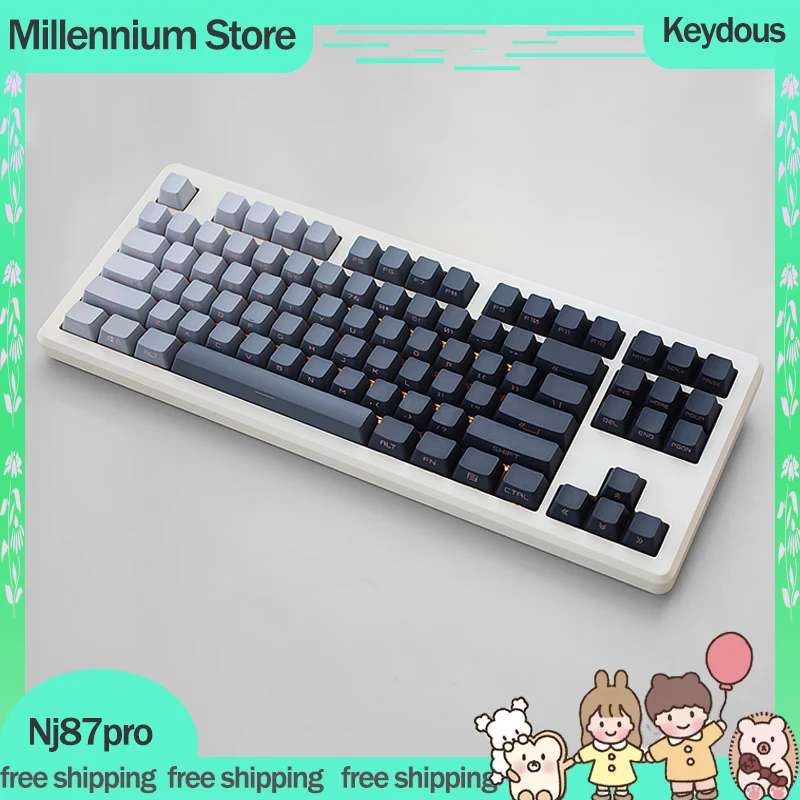 Keydous-Nj87pro-Mechanical-Gamer-Keyboard-3-Mode-USB-2-4G-Bluetooth ...